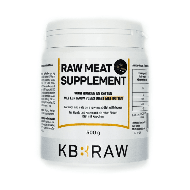 KB Extra - Raw Meat Supplement NO Calcium | Kiezebrink